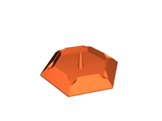 Hexagon Ashtray with debowler by blixten | Download free STL model ...