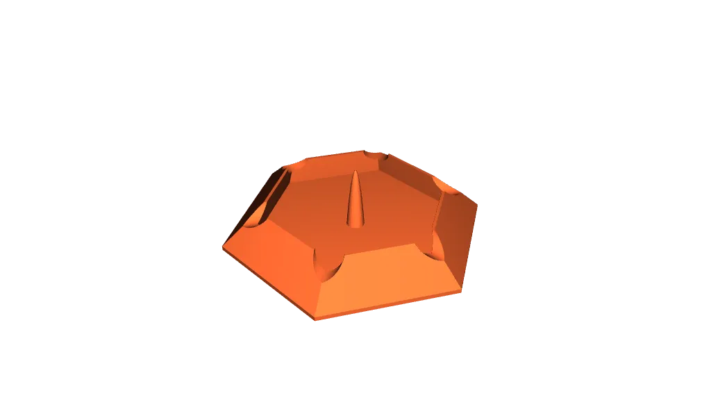 Hexagon Ashtray with debowler by blixten | Download free STL model ...