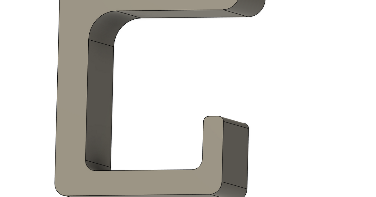 Headset hook / mount by stahl999 | Download free STL model | Printables.com
