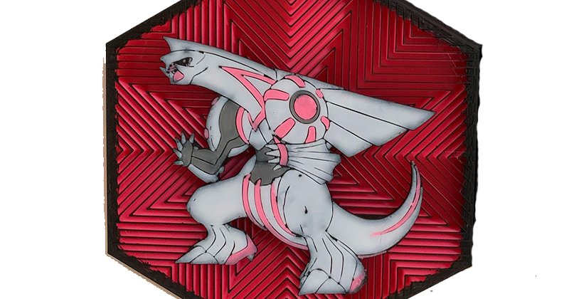 Cuadro Hexagonal Pokemon Palkia by Ismael Leon | Download free STL ...