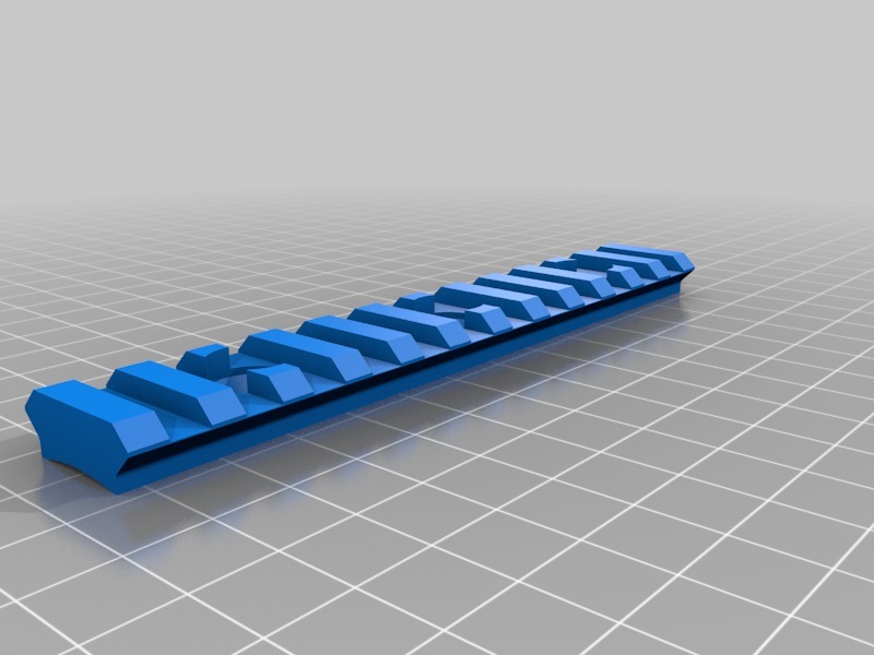 RIS Rail for round handguard by LCruz3D | Download free STL model ...