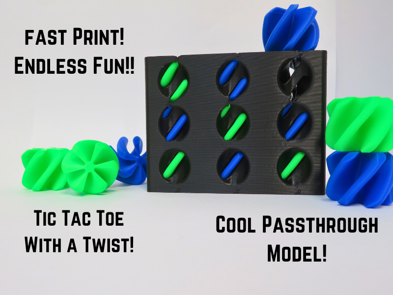 Passthrough Tic Tac Toe (With a TWIST) by Master Printer | Download ...
