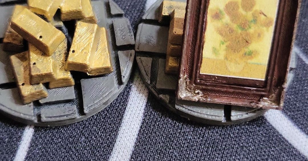 Bolt Action - Nazi Gold Objective Markers (25 mm) von Paul M ...
