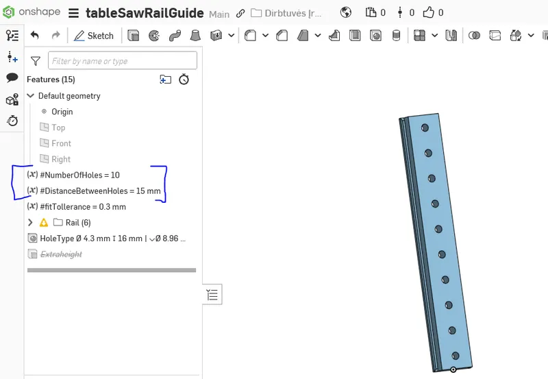 Parametric tableSaw guide by Eimantas Fedotovas | Download free STL ...