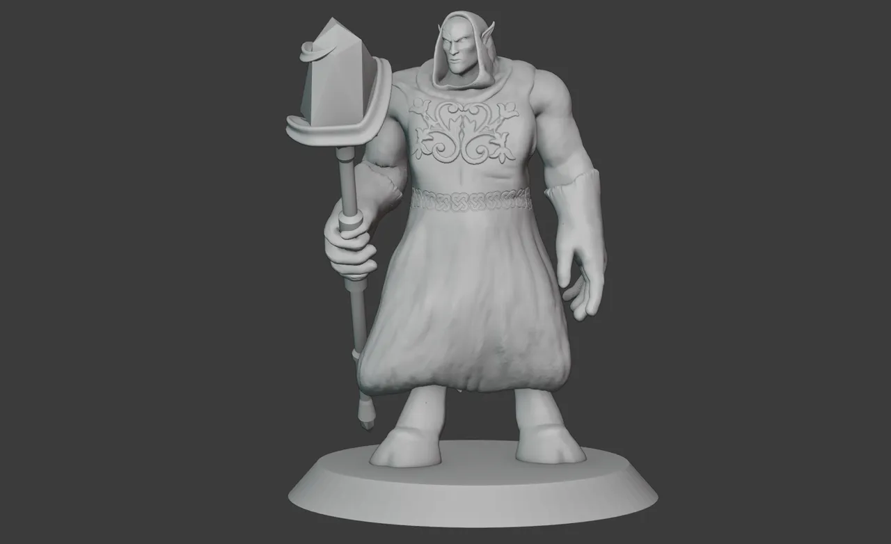 Warcraft Draenei Mage Miniature by pavel benes | Download free STL ...
