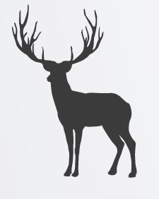 Stag silhouette by GL3D | Download free STL model | Printables.com
