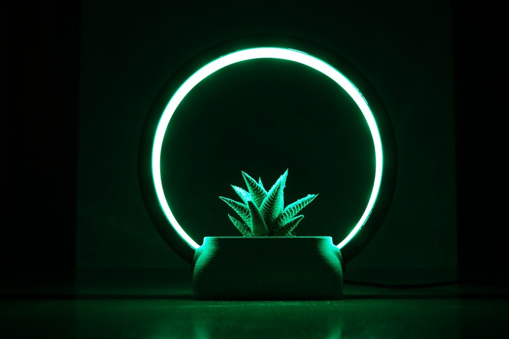 Ring lamp - statue / flowerpot stand by 3D patlal | Download free STL ...