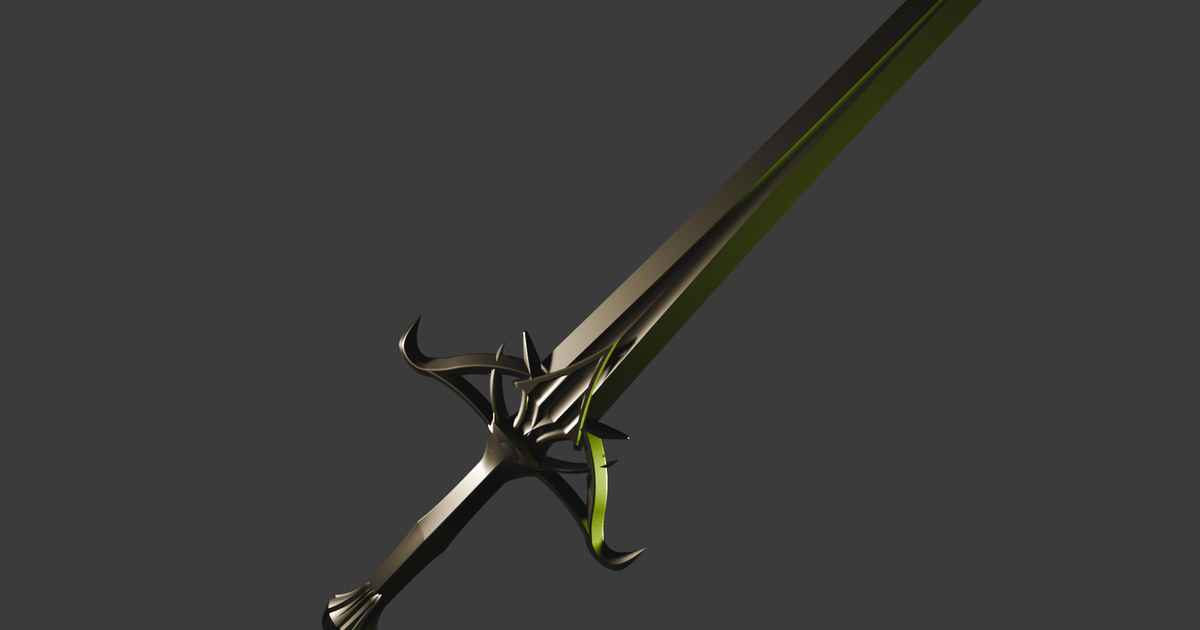Adar's Sword (Restored) von T 3D | Kostenloses STL-Modell herunterladen ...