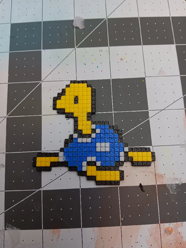 Squirtle Pixel Art Template