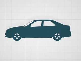 lexus is200 is300 outline by Don Pinpon | Download free STL model ...