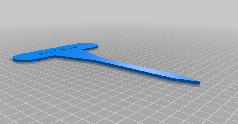 Garden Label Spikes by acidburn4321 | Download free STL model ...