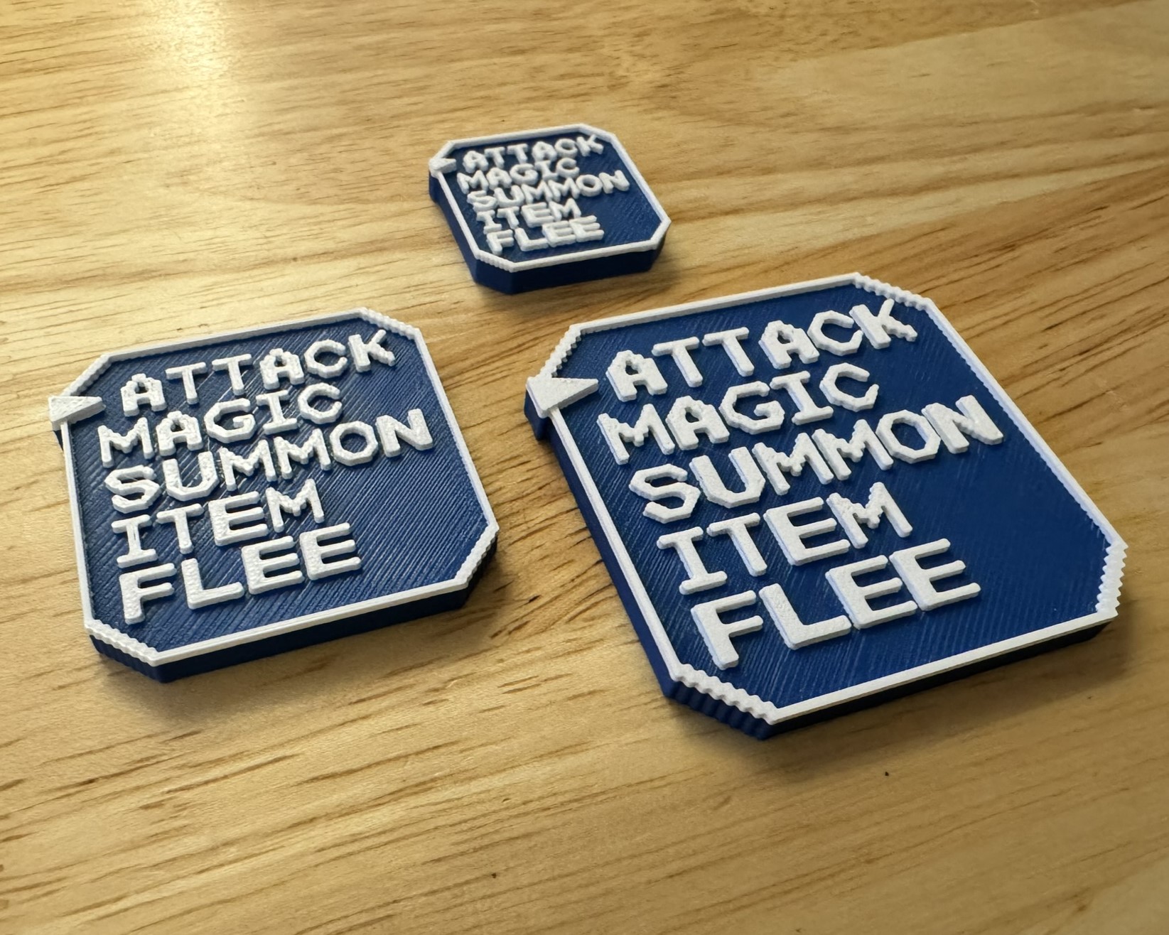 8-Bit RPG/Final Fantasy Action Menu - Fridge Magnet (Hot-Swap, Multi ...