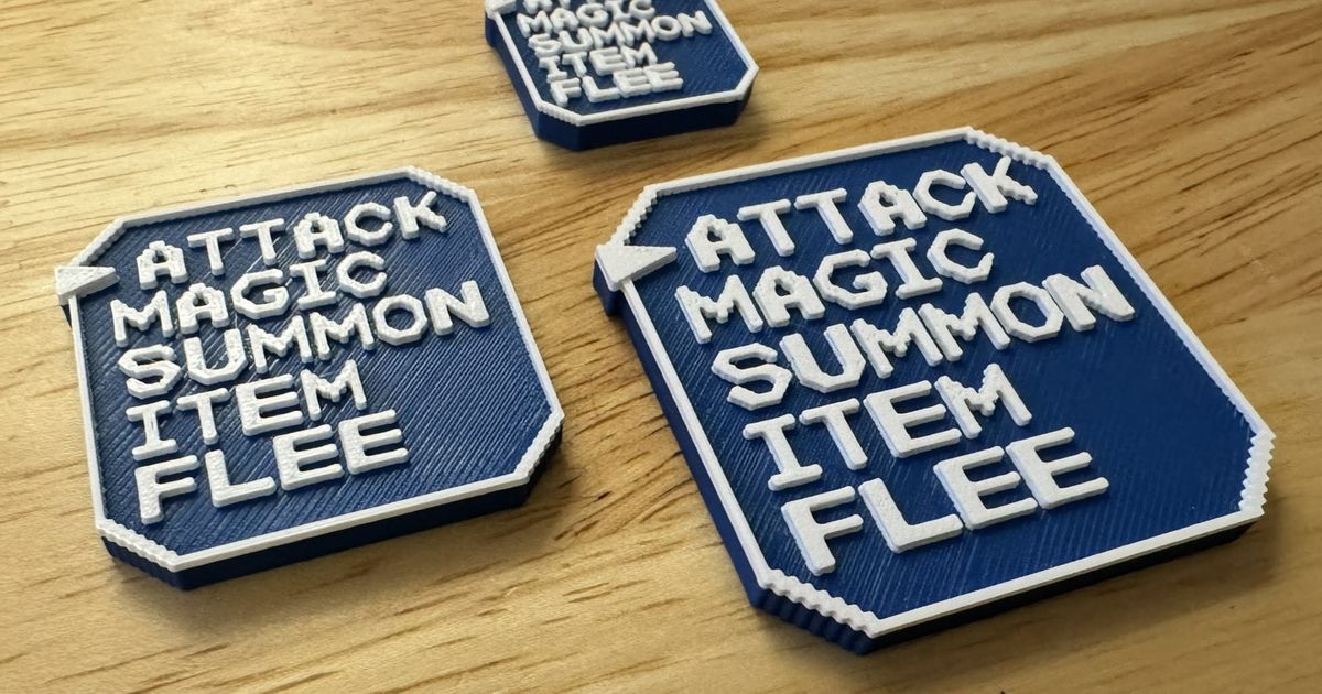 8-Bit Action Menu - Fridge Magnet | Decoration For Whiteboard ...