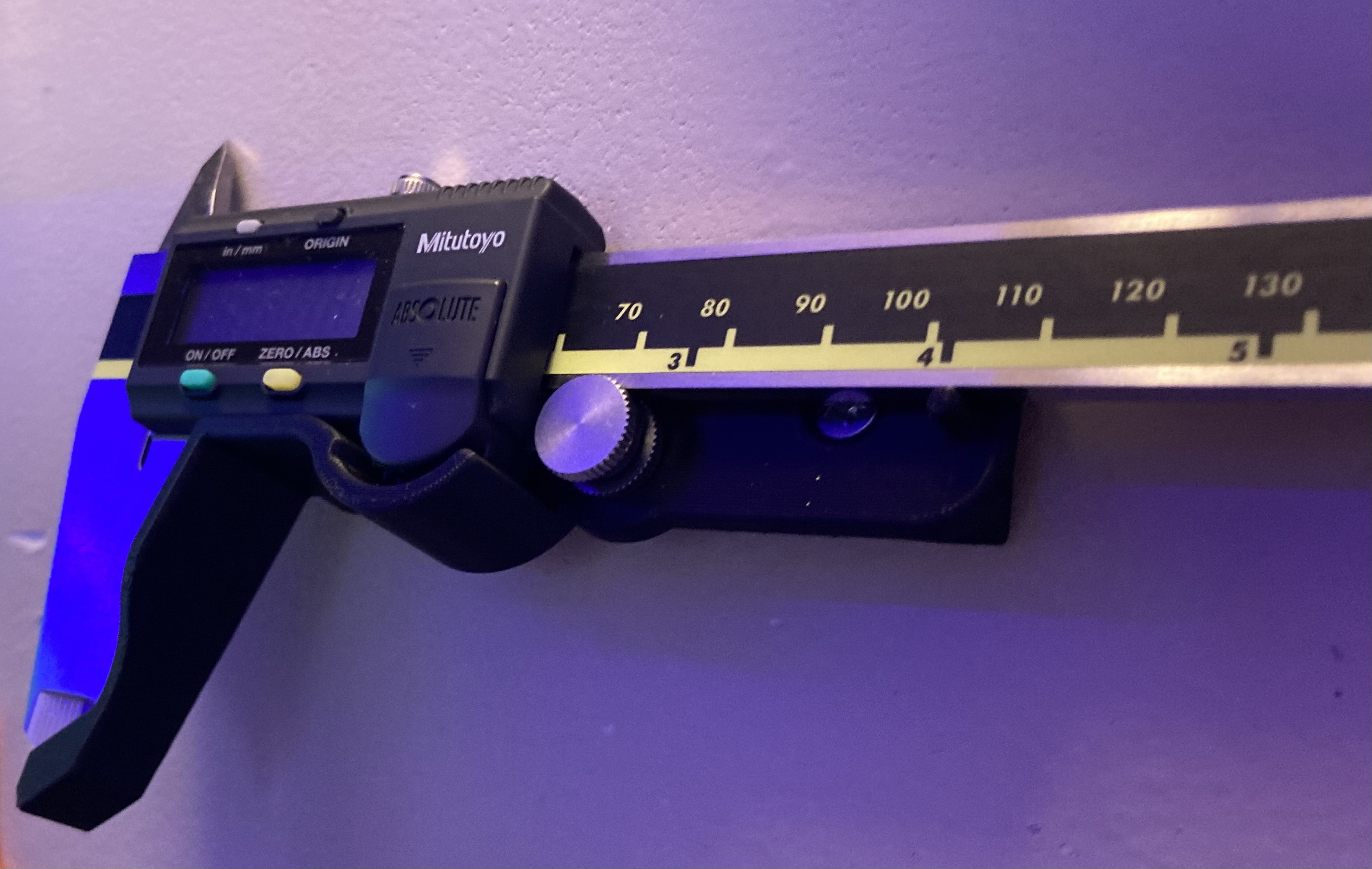 Mitutoyo Caliper Stand (Wall Mounted) by Aaron Kane | Download free STL model | Printables.com