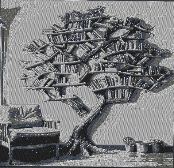 Tree Bookself Hueforge by Makis Tzakis | Download free STL model ...