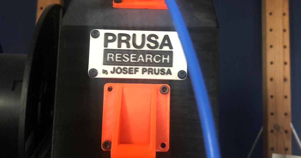 Prusa Logo Plaque for Spannerhands Spool System by Timo | Download free ...