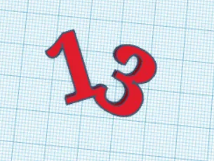 Scary number 13 by Lion3ngineer | Download free STL model | Printables.com