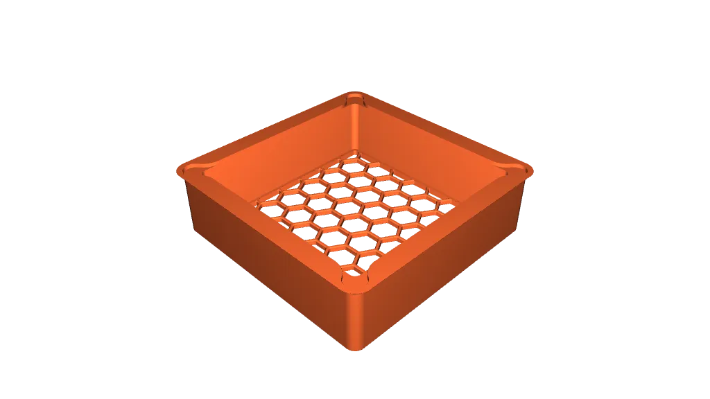 HEPA Filter grate with hexa pattern by fplatky | Download free STL ...