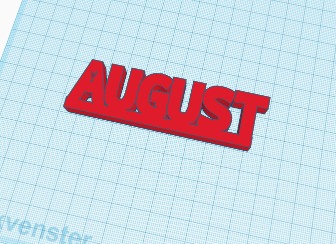 Lichtgevende jongens naam August, Luminous boys name August. by Ludo B ...