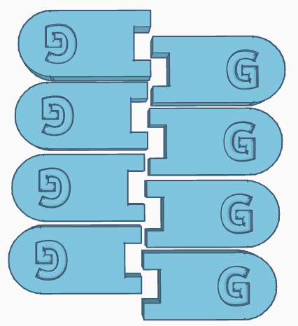 Magnetic DNA / RNA Manipulative Tiles by 3D-PT | Download free STL ...
