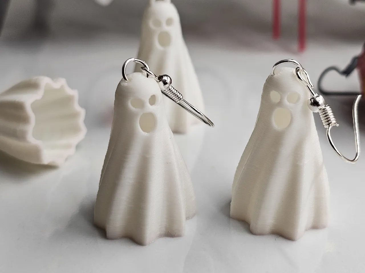 Ghost Earrings by Stefan Heer | Download free STL model | Printables.com