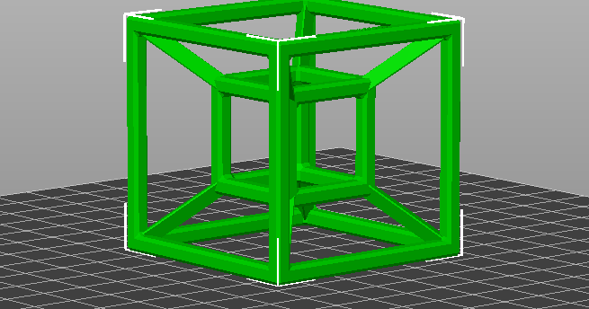 4 Dimensional Tesseract by Excelsior3D | Download free STL model ...
