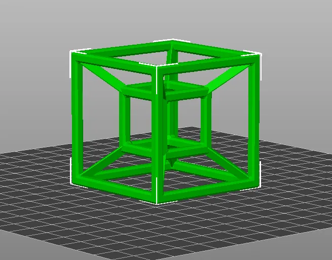 4 Dimensional Tesseract by Excelsior3D | Download free STL model ...