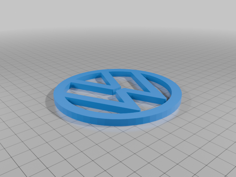 Volkswagen Logo and T4 Logo von MihovecDesign | Kostenloses STL-Modell ...