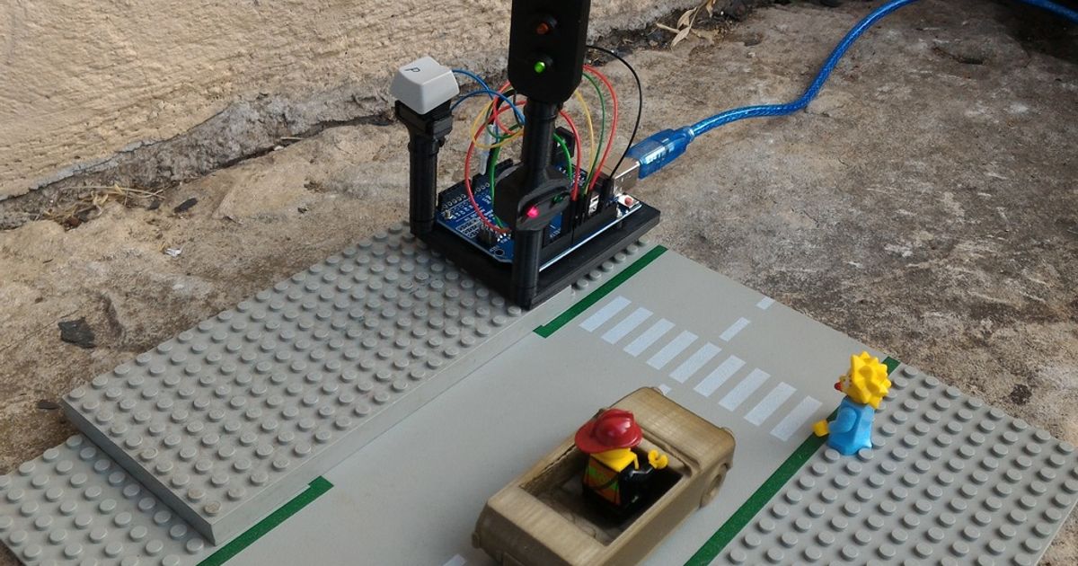 Traffic light - Feu tricolore por Arduiblog | Descargar modelo STL ...