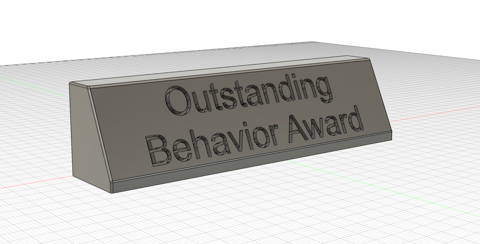 Outstanding Behavior Award Mini Desk Plaque by Dr.Chris | Download free ...
