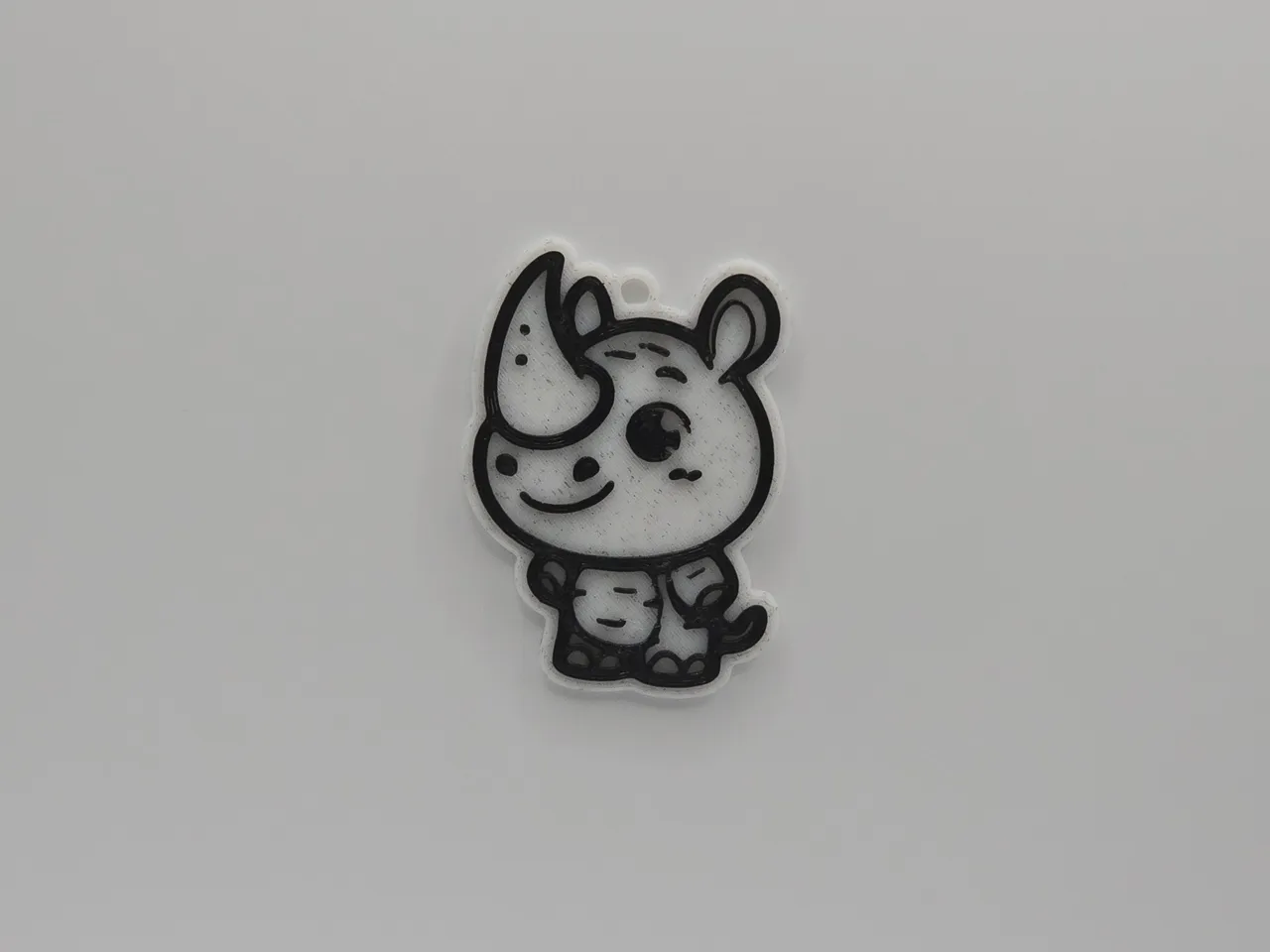 Cute Rhino Keychain by FC2M3D | Download free STL model | Printables.com