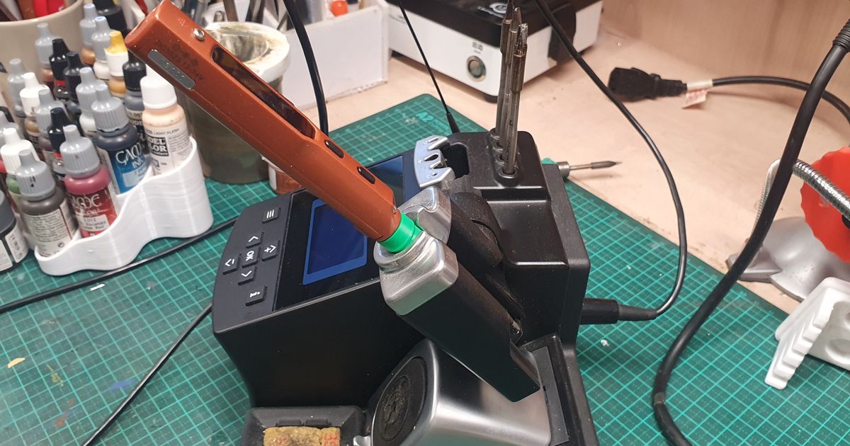 TS100/101 JBC Stand adapter by Bubble O Bill | Download free STL model ...