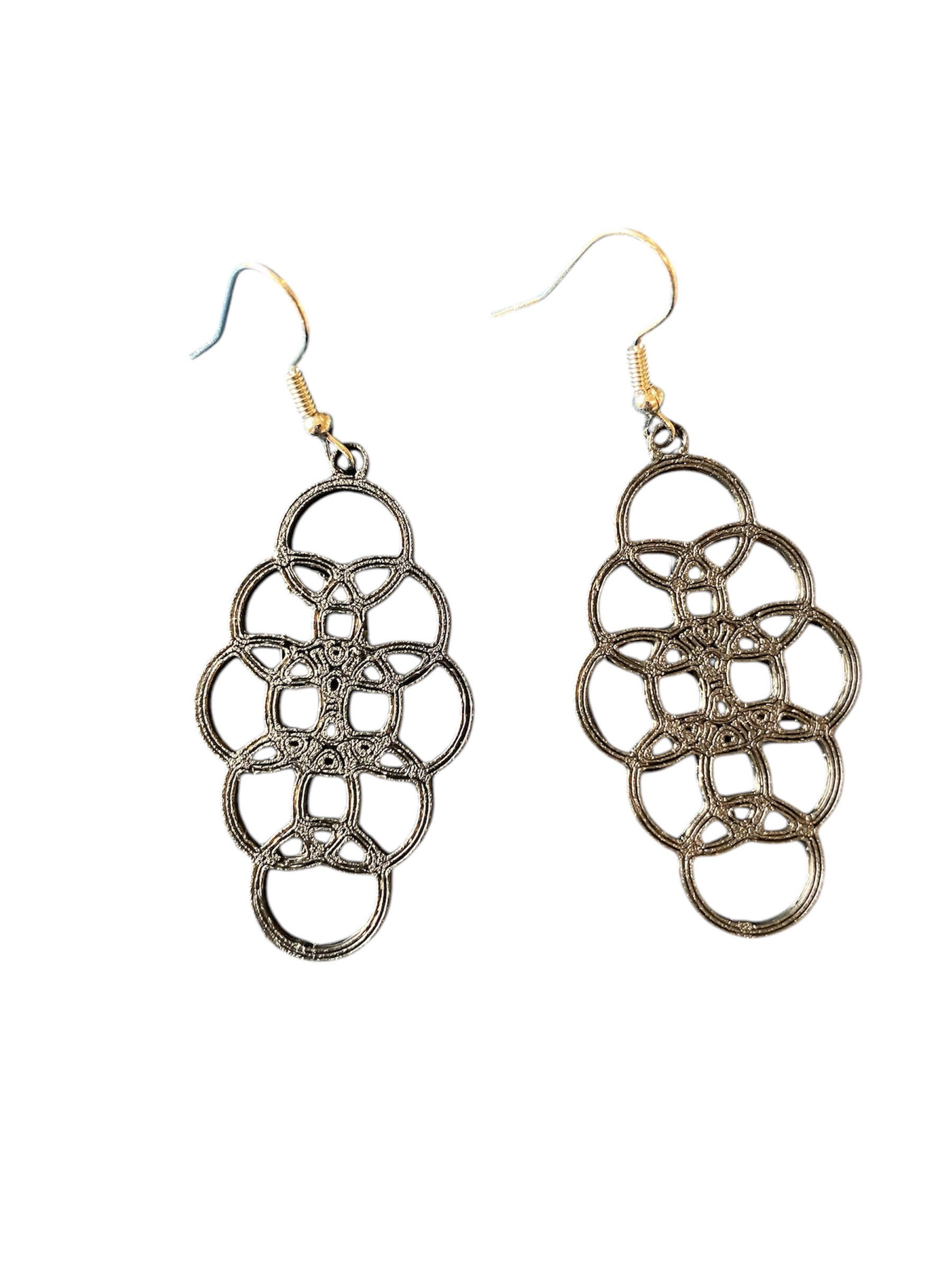 Interconnected Circle Earrings by Breanna Hansen | Download free STL model | Printables.com