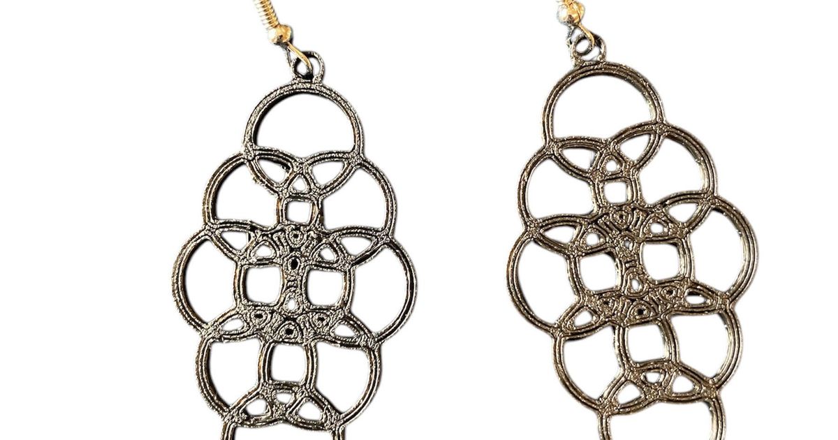 Interconnected Circle Earrings by Breanna Hansen | Download free STL ...