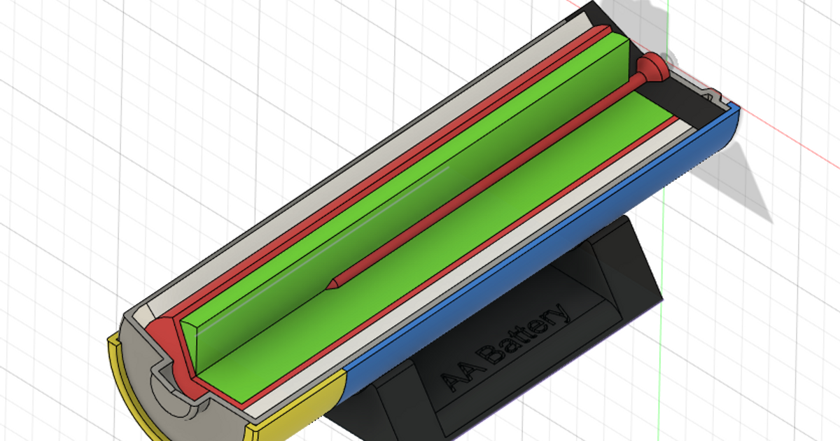 AA battery model by Wuhan | Download free STL model | Printables.com