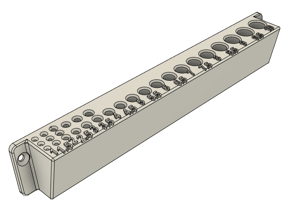 Drill bit holder for wall mounting by ORM | Download free STL model ...