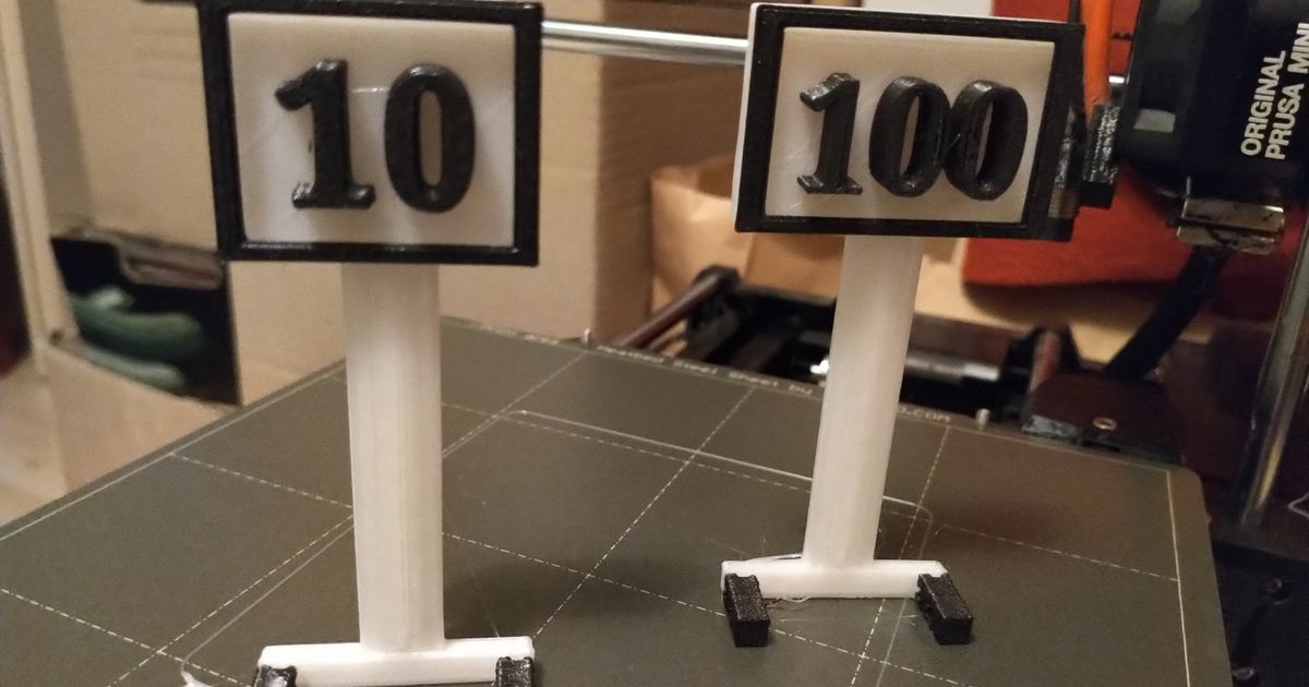 Train speed limit signs 10 - 160 kph/mph (update: 200, 250 and 300 kph ...