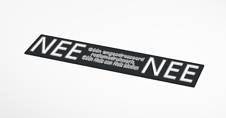 Nee Nee sticker voor brievenbus [Dutch] by Jeroen van den Raadt ...