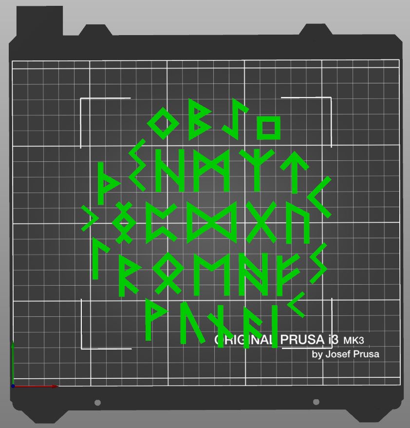 Viking runes - Elder Futhark by Tony | Download free STL model ...