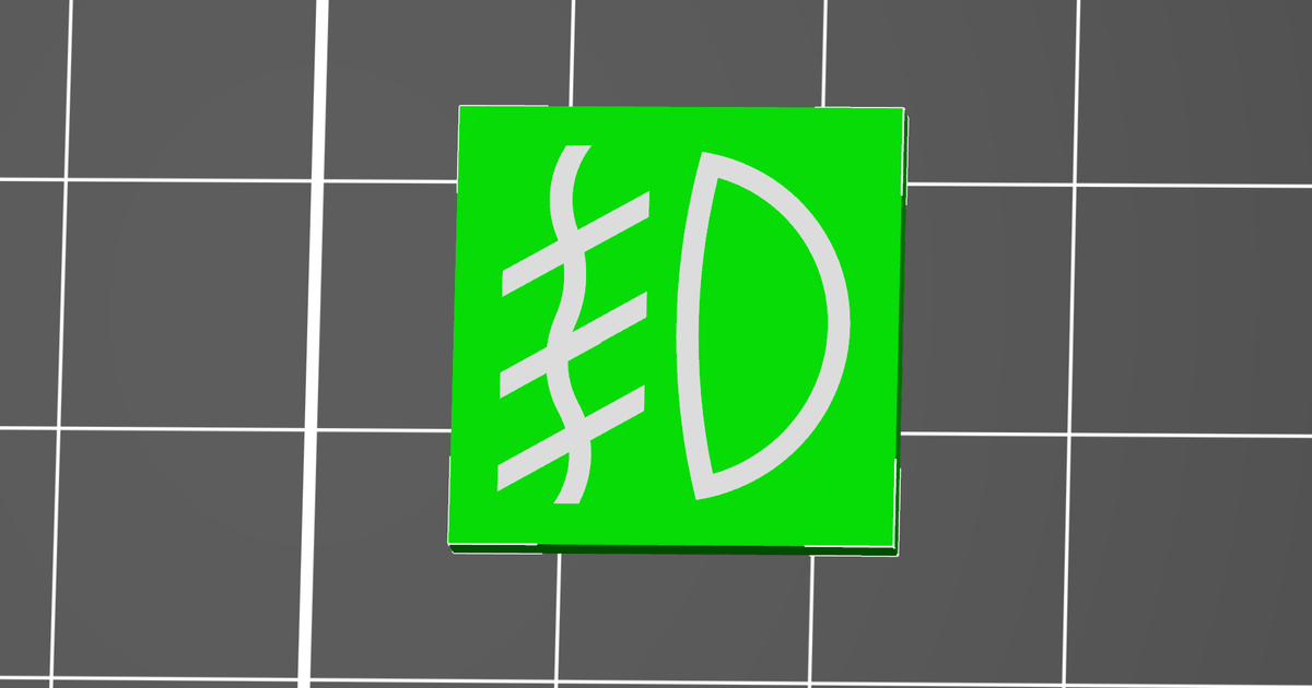 ISO 7000-0633 front fog light by Andreas Freis | Download free STL ...