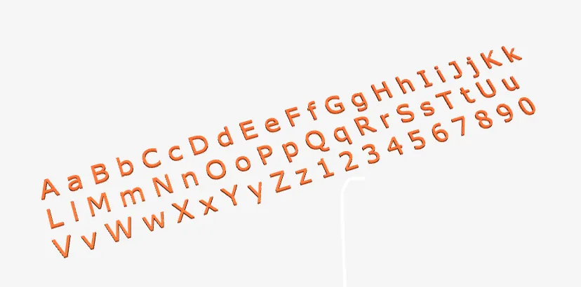 regular alphabet and numbers by Collindoes3dprinting | Download free ...