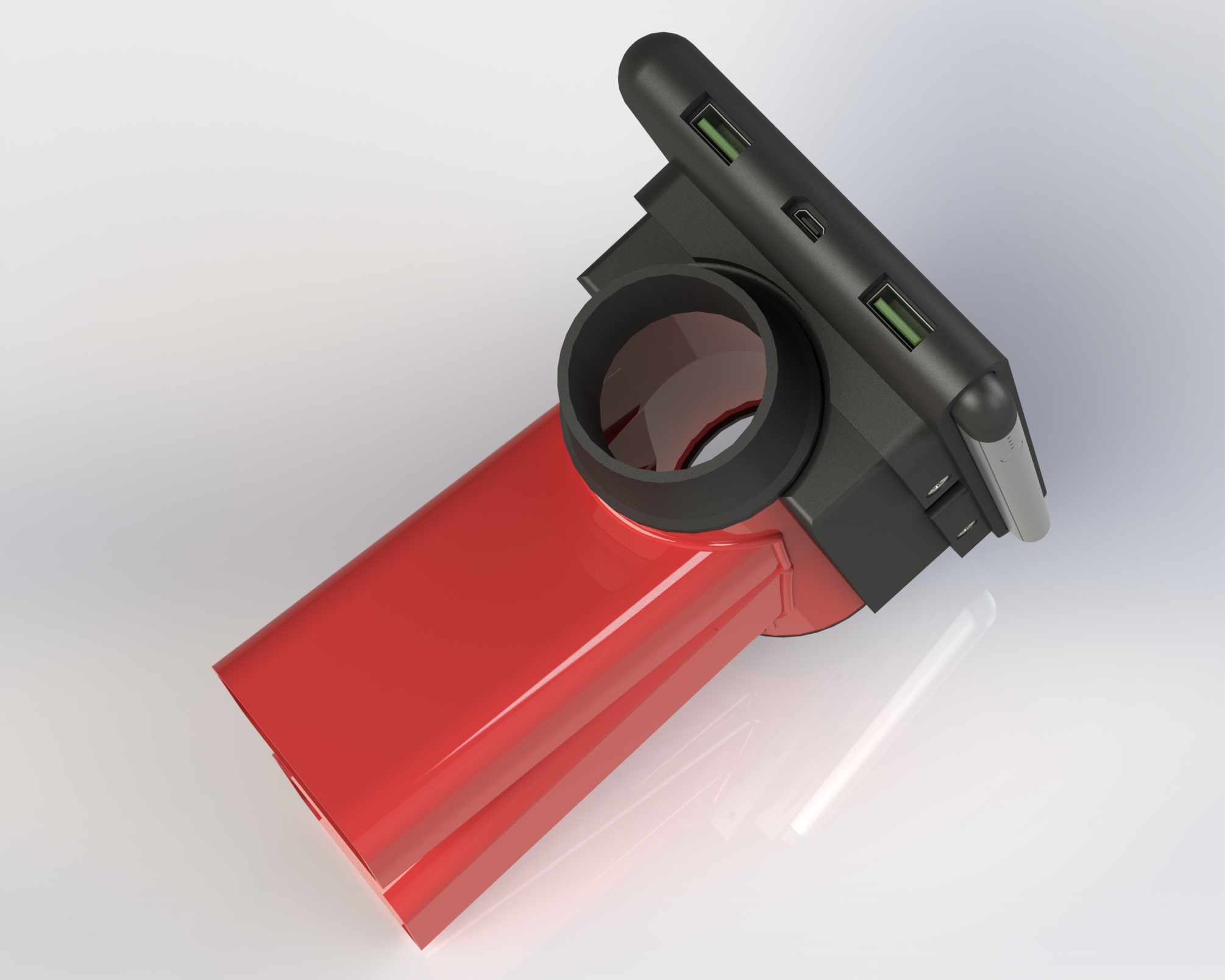 Phone Battery Support For Bike by SolidWorks Maker | Download free STL ...