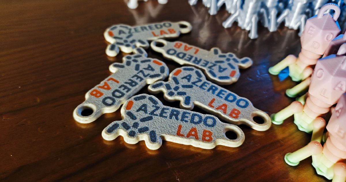 Azeredo Lab Keychain by braga3dprint | Printables Store