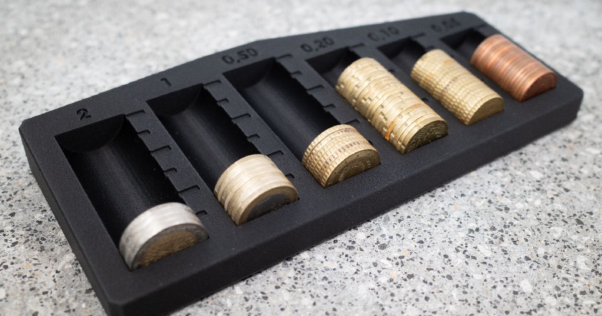 Coin counter for Euro's by Raafk | Download free STL model | Printables.com