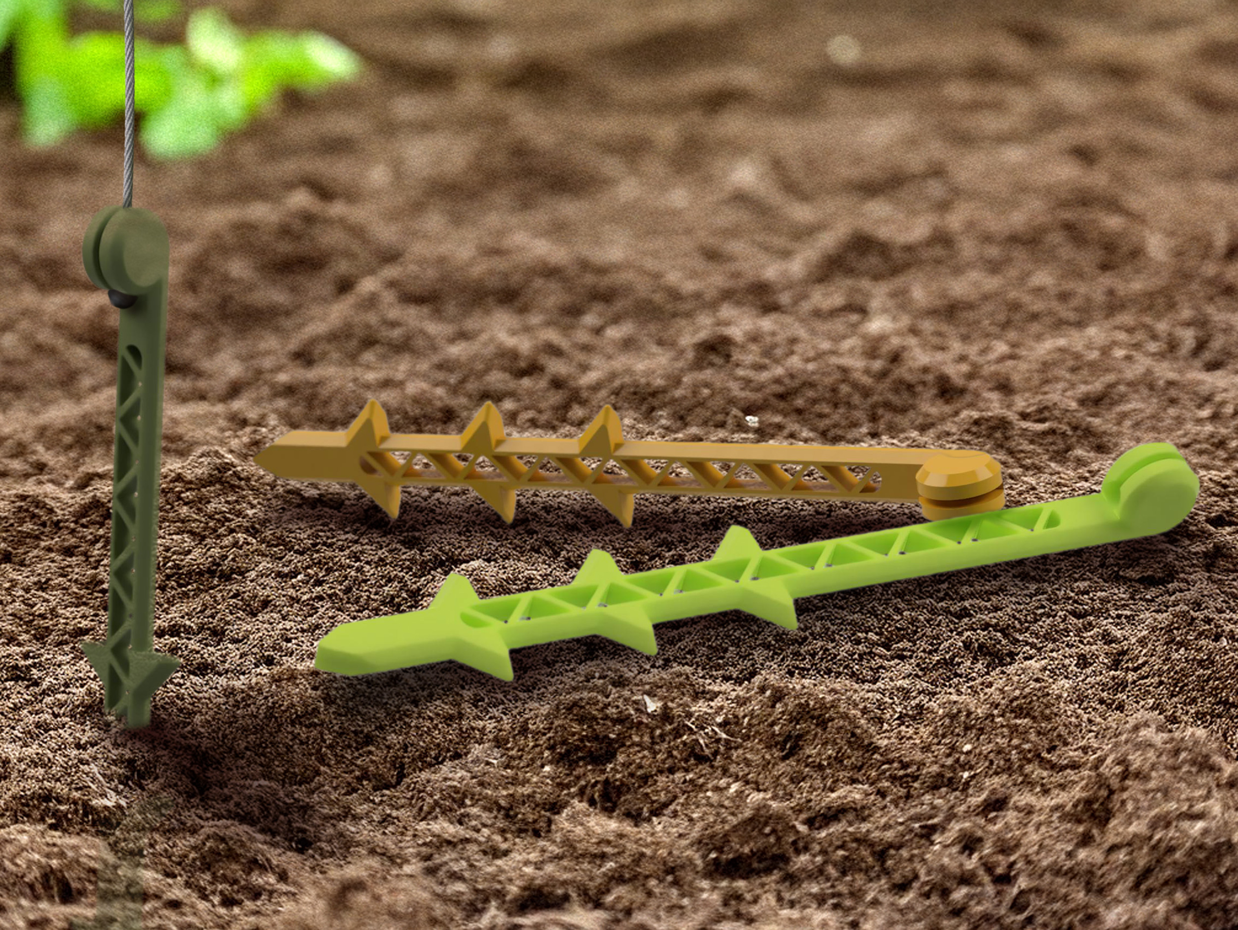 Grow-wire stake for climbing plants by Orchestral Gnu | Download free ...