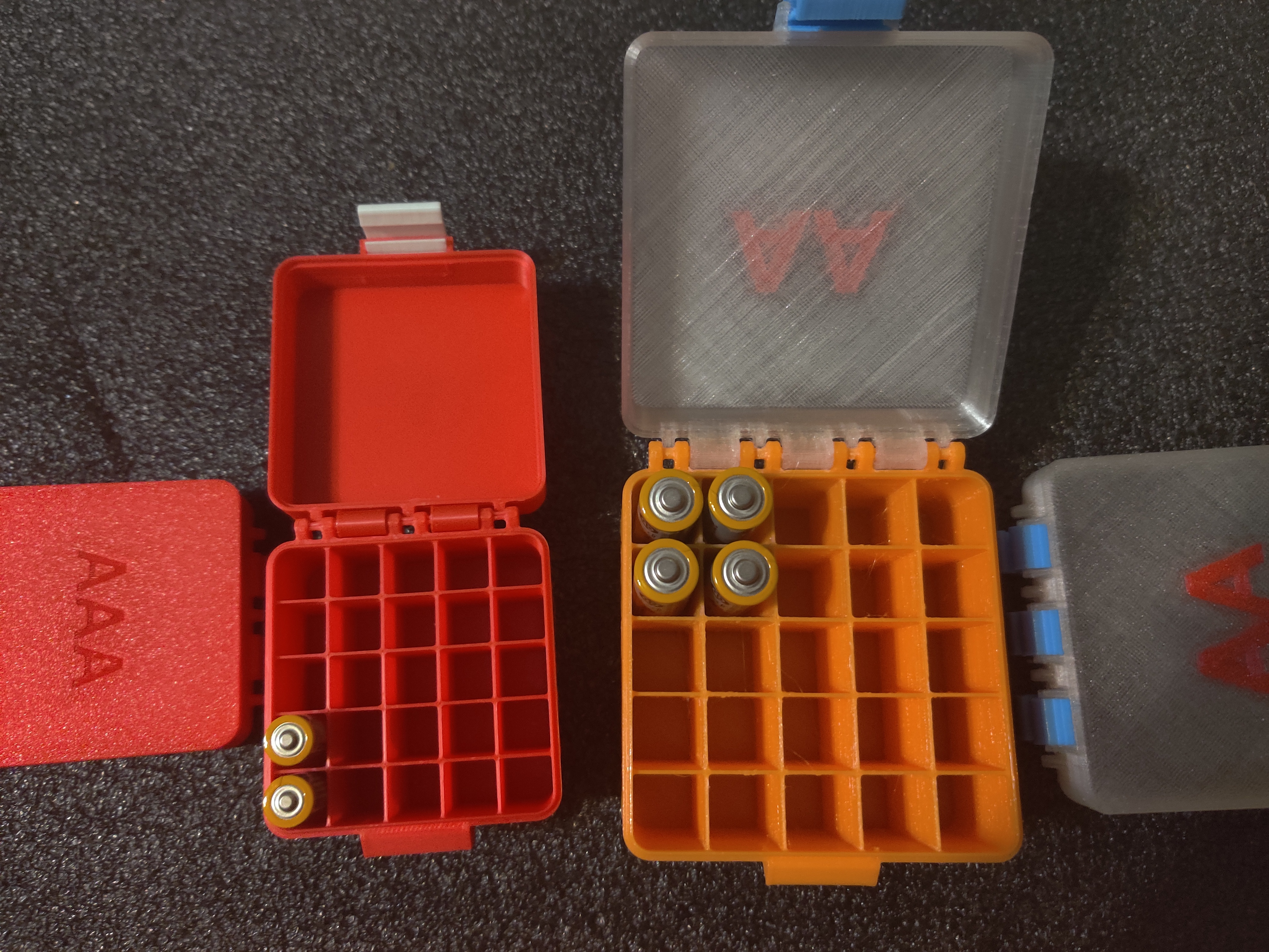 AA Battery Box, Snap Hinge by brass_ring | Download free STL model ...