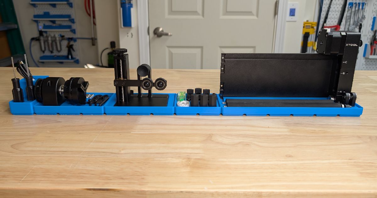 Gridfinity for XTool RA2 Pro Rotary Attachment by luma | Download free ...