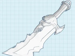 Blade of Chaos (GOW) by AlaggyRedHairedMan | Download free STL model ...