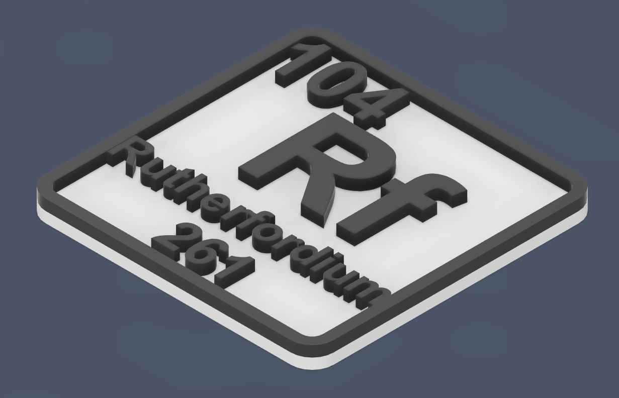 Python Generated Periodic Table Tiles by jattie | Download free STL ...