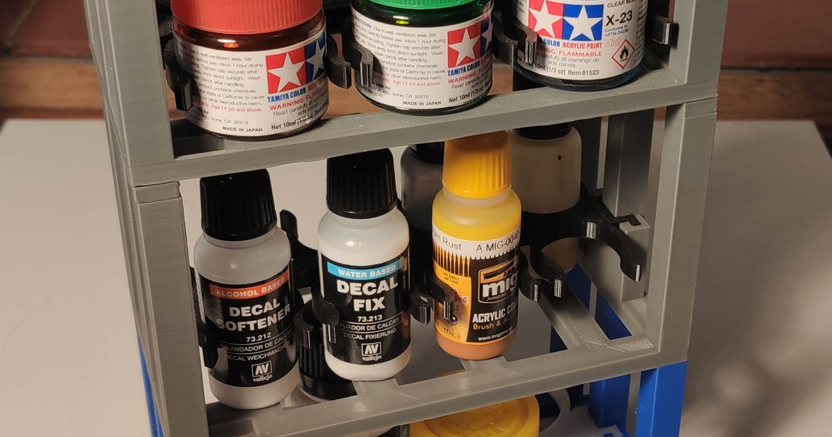 Paint holder for scale modeling by Michał | Download free STL model ...